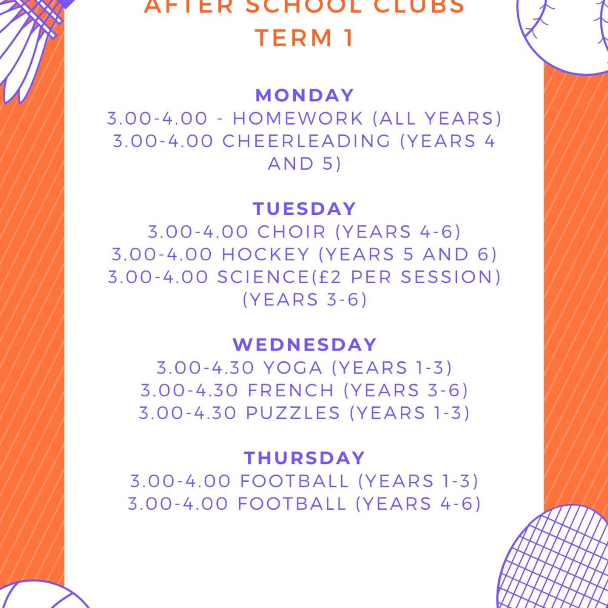 Term 1 2023 2024 Clubs - Vale View Primary School